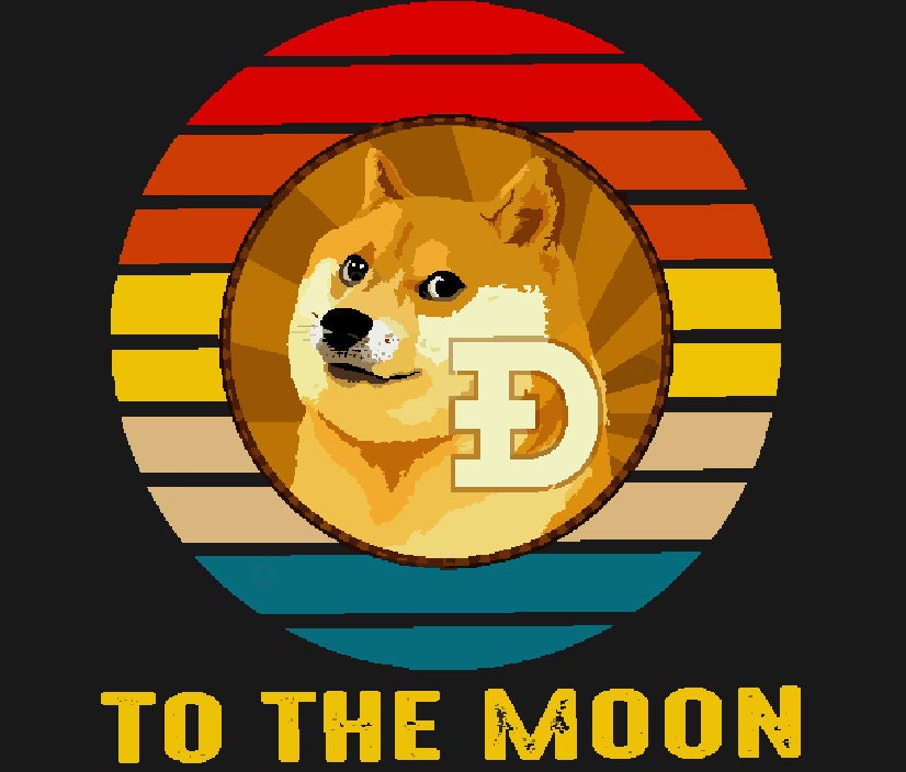 DOGECOIN SVG FILE 10 Layers Full Color Digital Art for Cricut - Etsy
