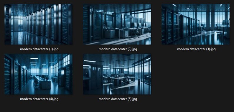 5x Zoom Virtual Backgrounds Modern Datacenter Theme Pack for Zoom Video ...