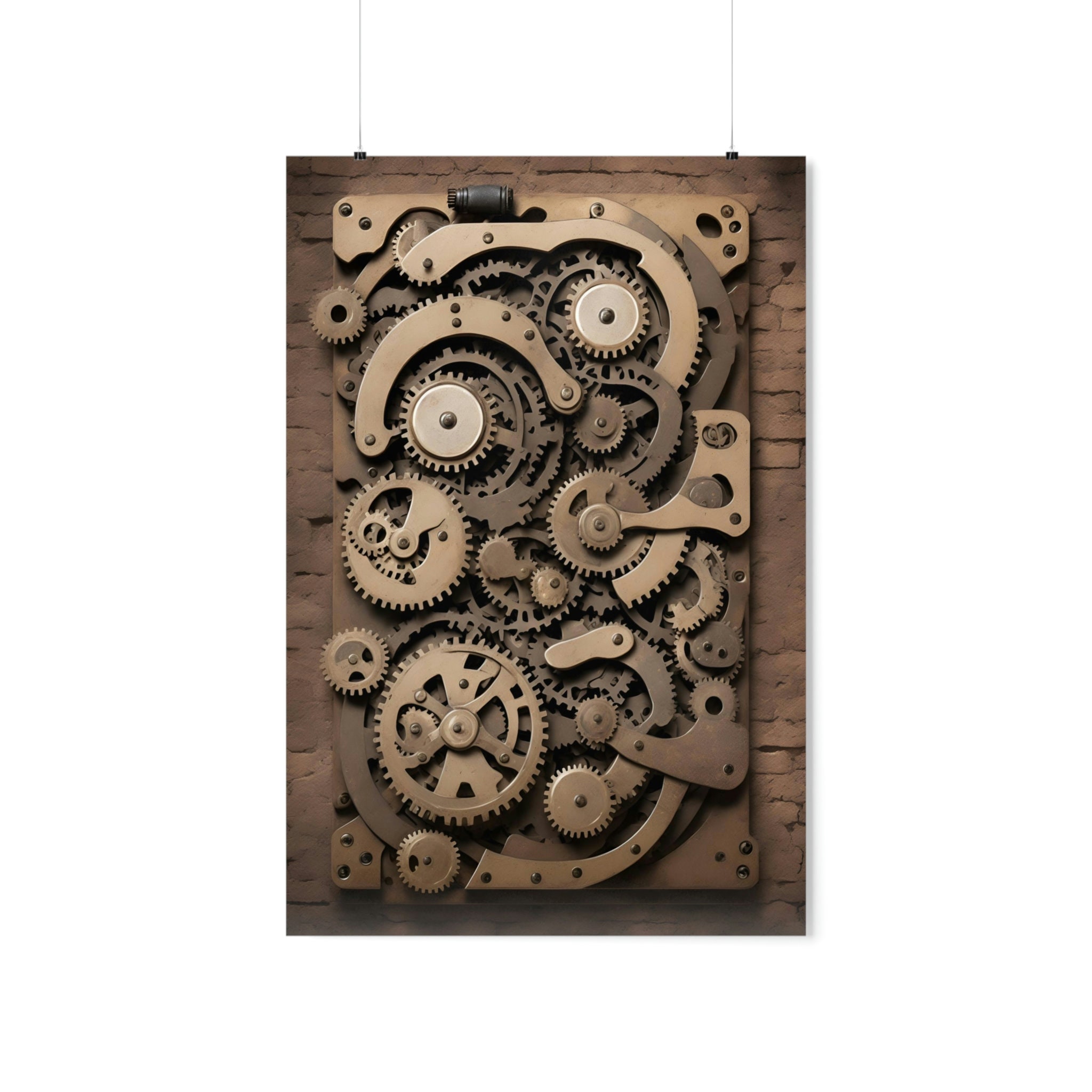 Steampunk Sign Hanging Poster Premium Matte Vertical Posters for the ...