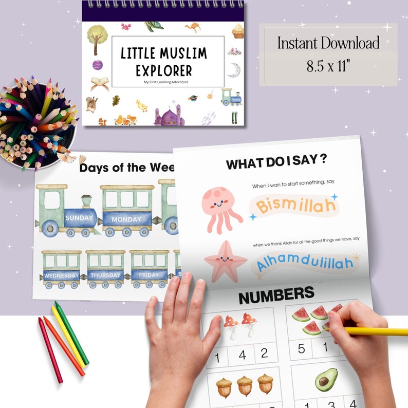Little Muslim Busy Book Interactive Islamic Learning Muslim Crafts ...