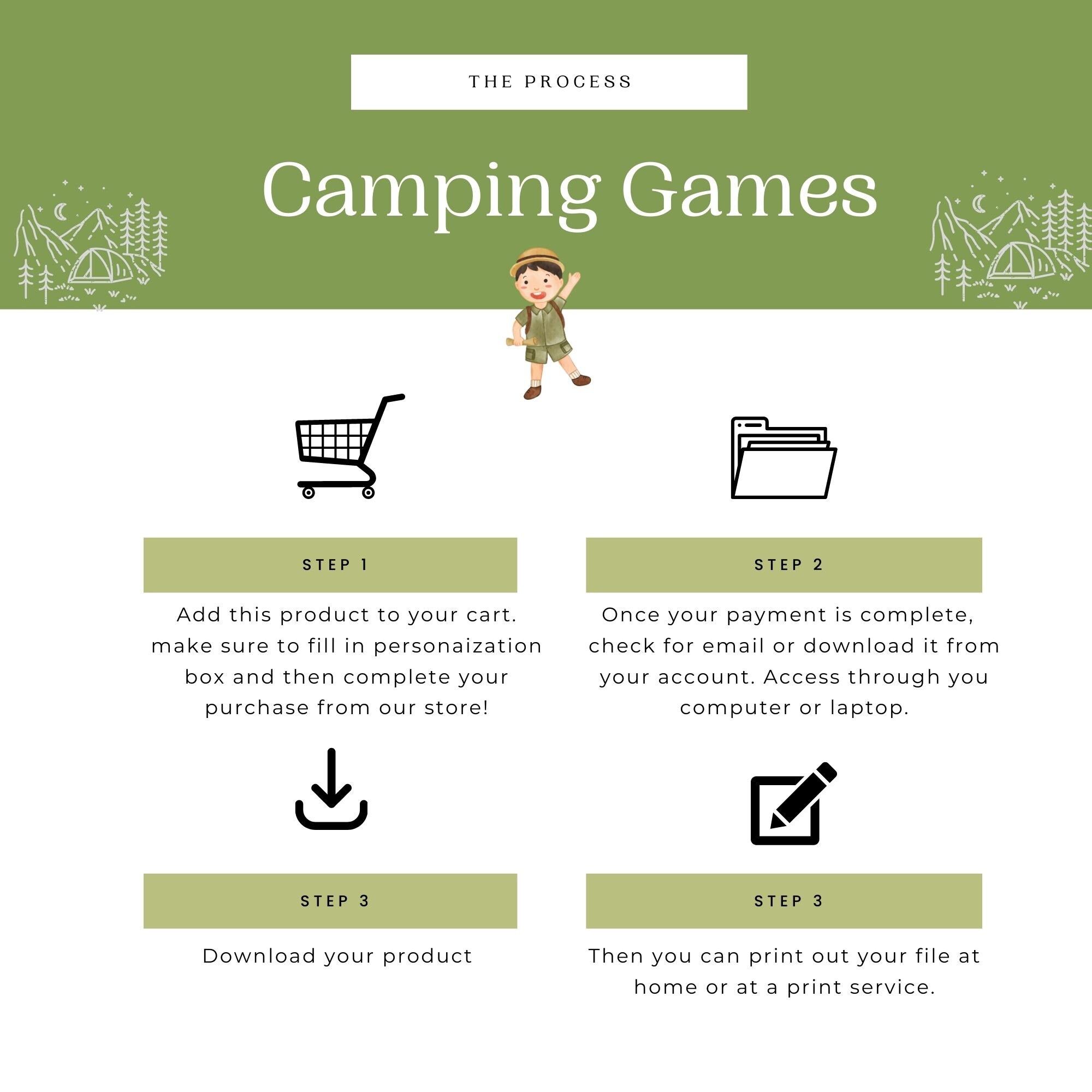 Camping Games for Kids Camping Games for Preschooler Spot the ...