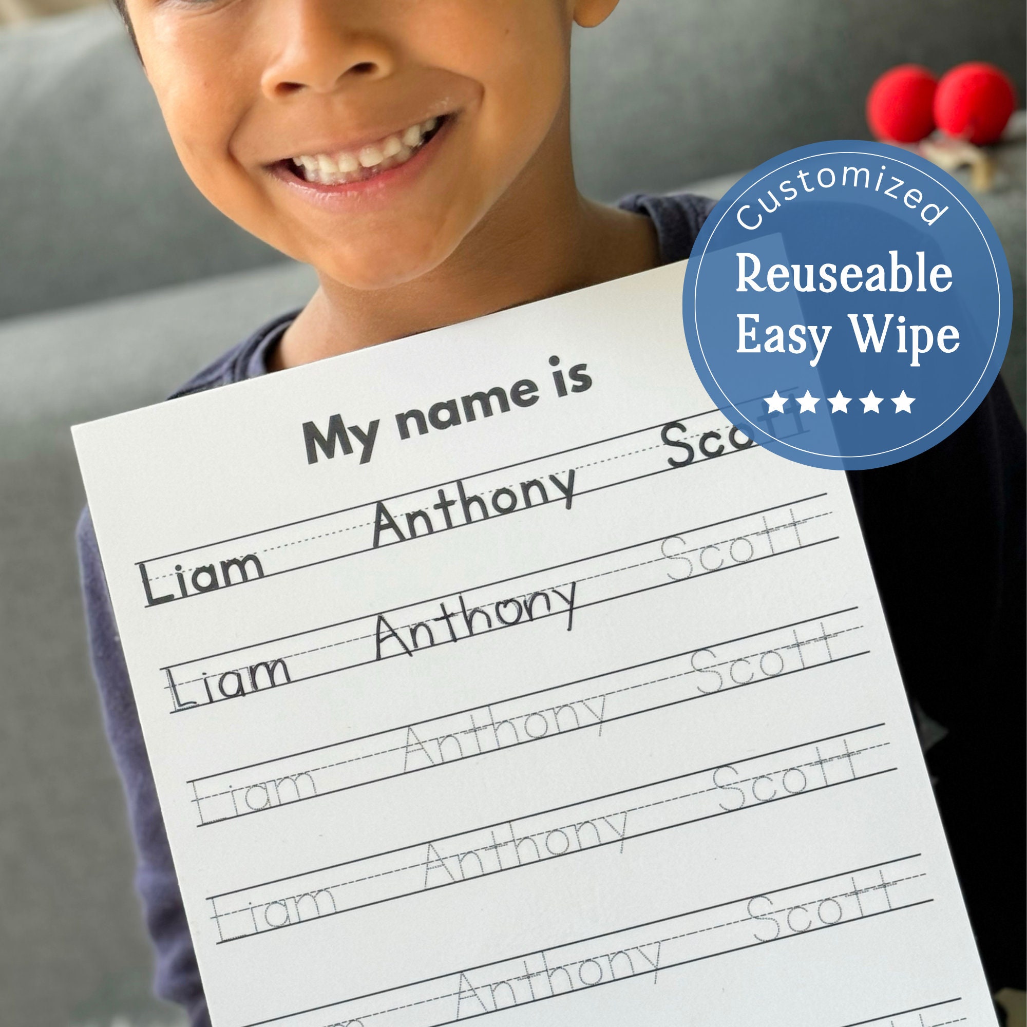 Personalized Name Tracing Sheet PDF Download Writing Name Fine Motor ...