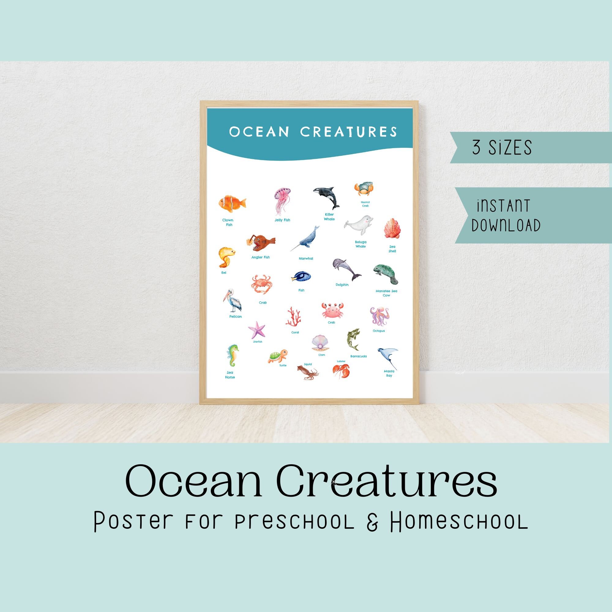 Ocean Sea Creatures Posters