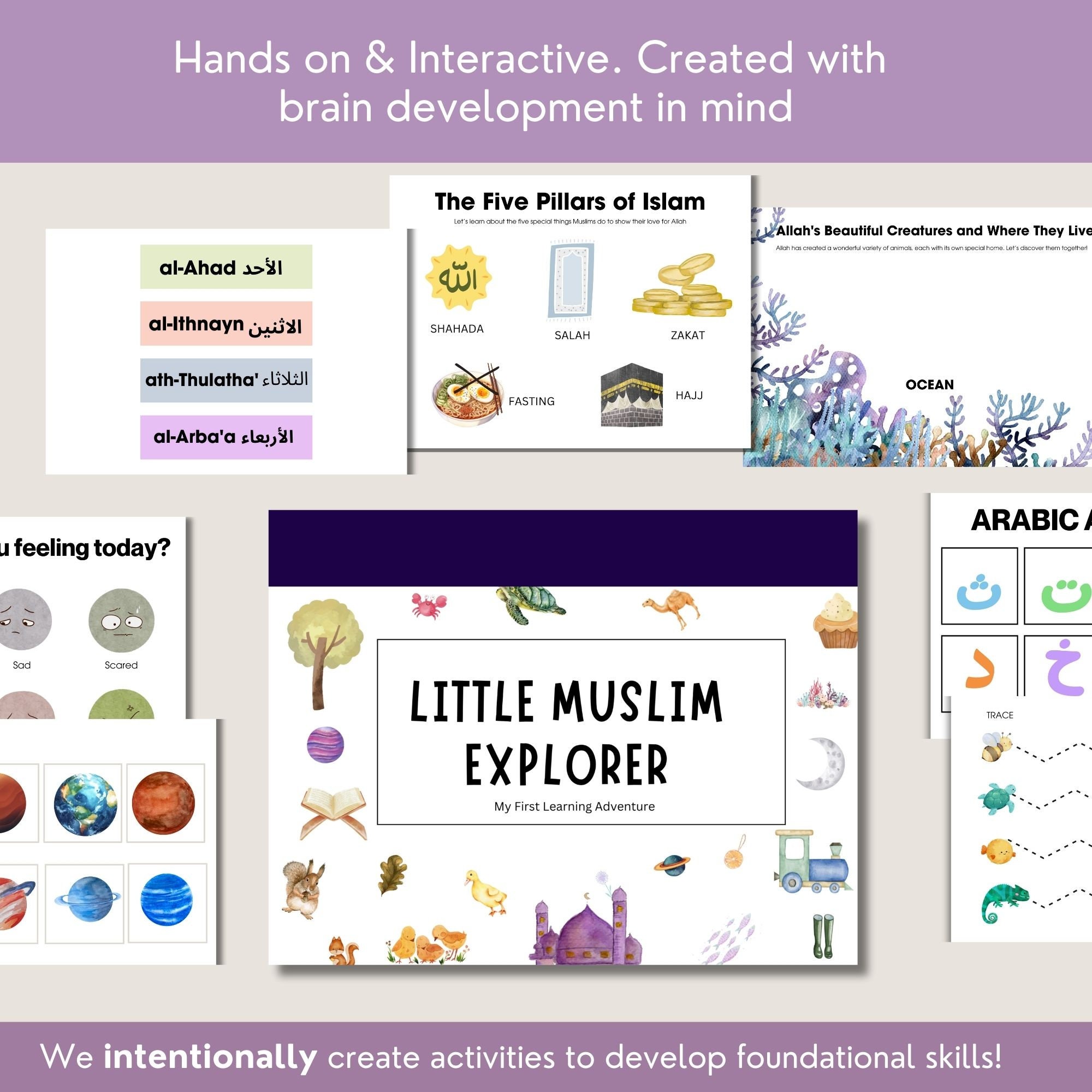 Little Muslim Busy Book Interactive Islamic Learning Muslim Crafts ...