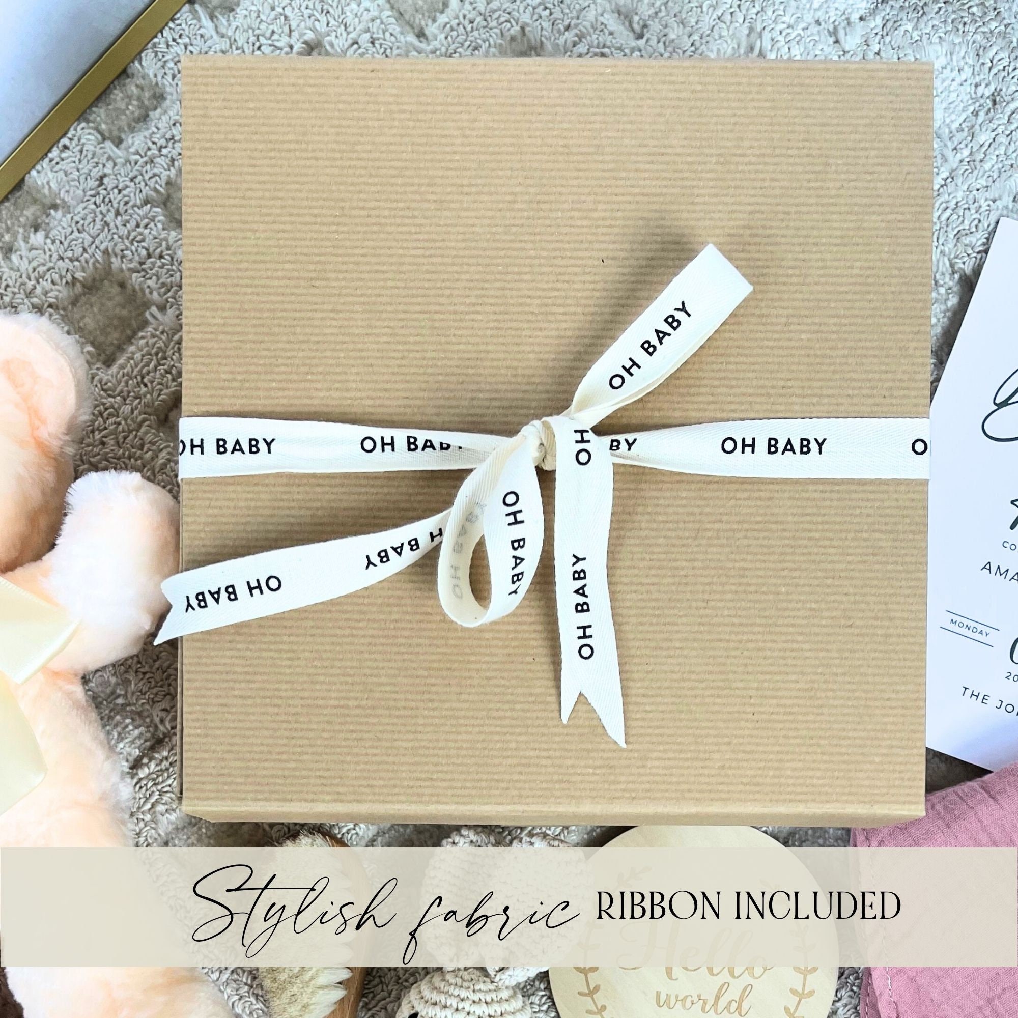 New Born Gift Basket Unisex Gift Set for New Parents Baby Sibling Gift ...