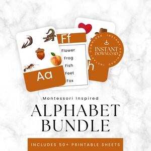 Montessori Inspired Alphabet Posters for Early Readers Phonics ...