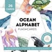 Ocean Animal ALPHABET Flashcards Sea Animals Cards Ocean Animals Chart ...