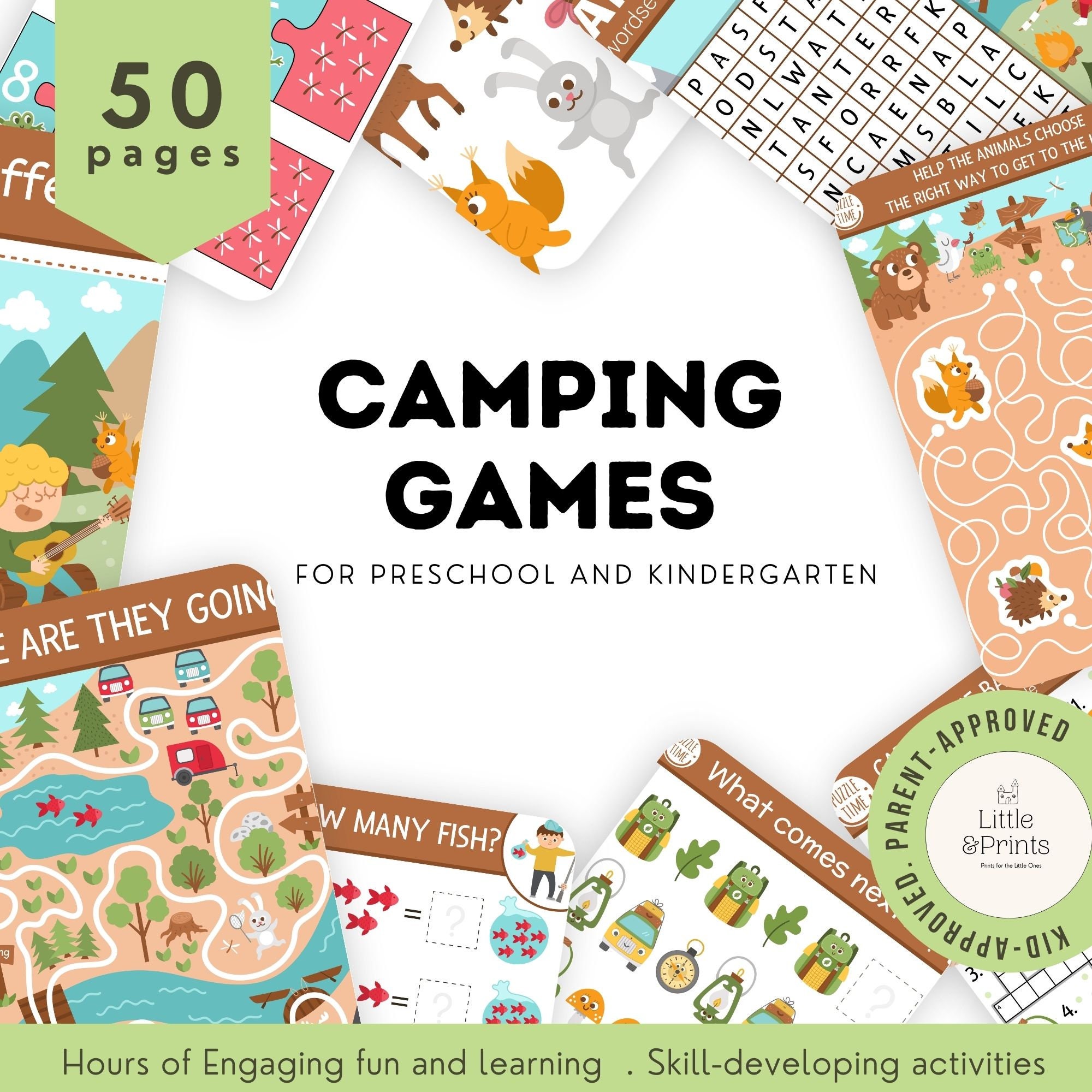 Camping Games for Kids Camping Games for Preschooler Spot the ...
