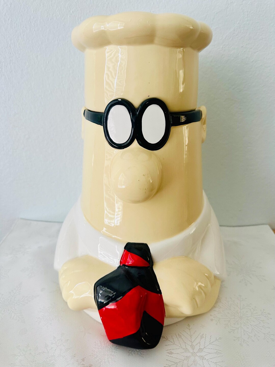 Vintage Dilbert Cookie Jar 12 Inches High Collectible Dilbert Character ...