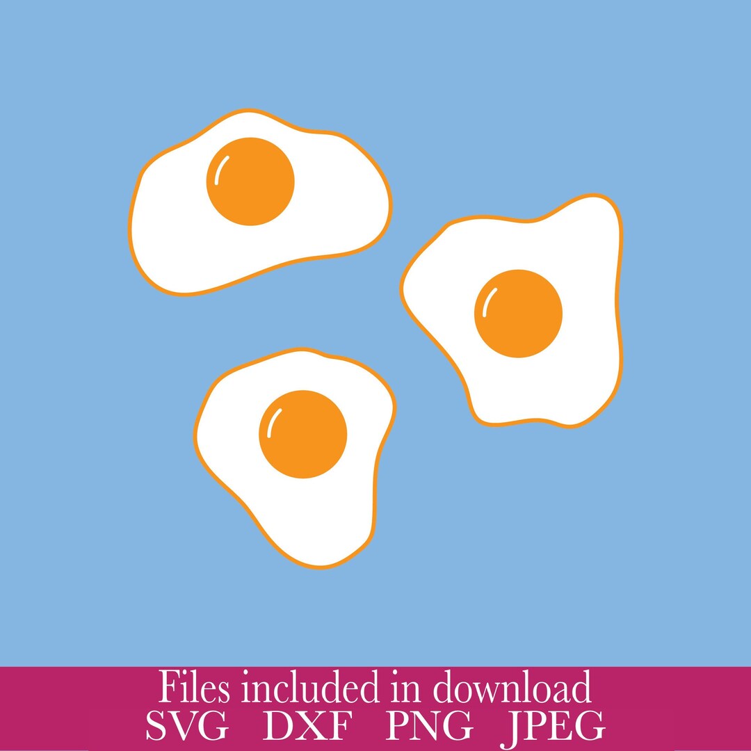 Eggs SVG File Instant Download | Cute Breakfast Eggies Decal Design for ...