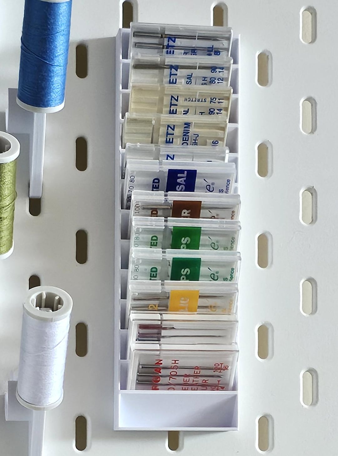 Machine Needle Storage for IKEA Skadis Pegboard. White or Black. - Etsy