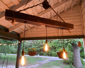 Rustic Beam Light - Etsy