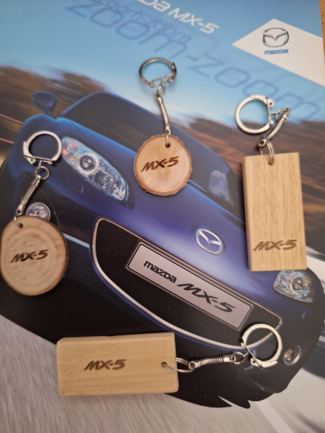 MAZDA MX-5 MIATA Wooden Key Ring - Etsy