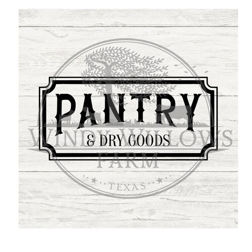 Pantry Svg Kitchen Sign Svg Home Decor Svg Digital - Etsy