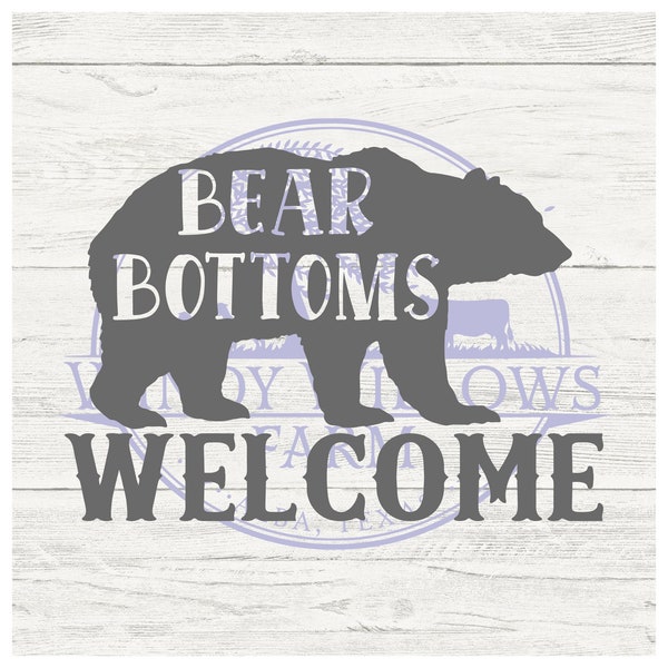 Bear Bottoms Welcome - Etsy