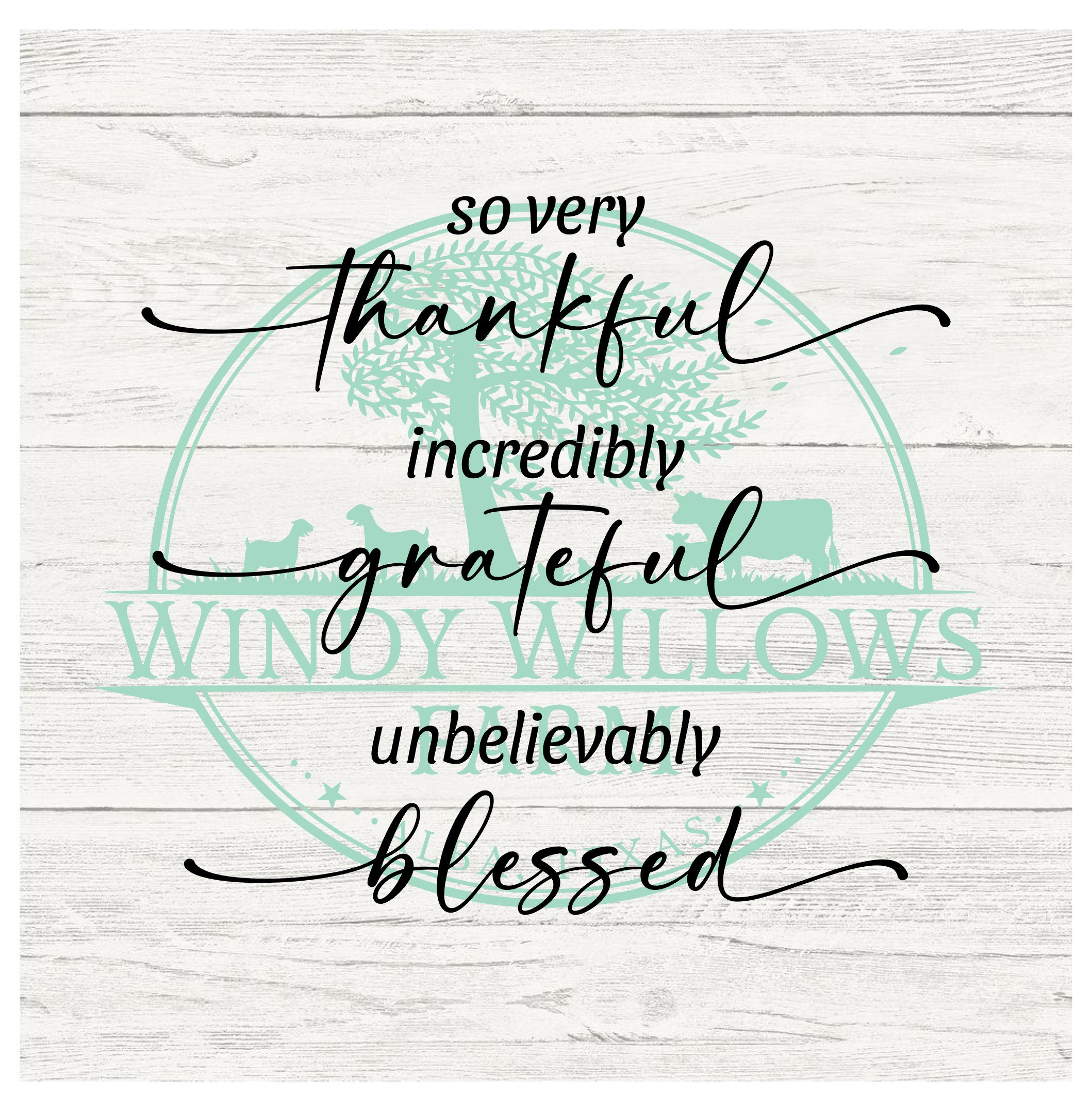 So Very Thankful Incredibly Grateful Unbelievably Blessed - Etsy