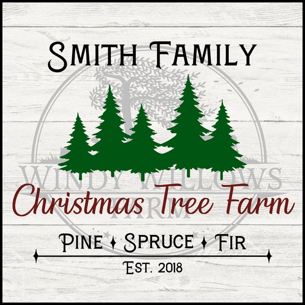 Christmas Tree Farm Svg - Etsy