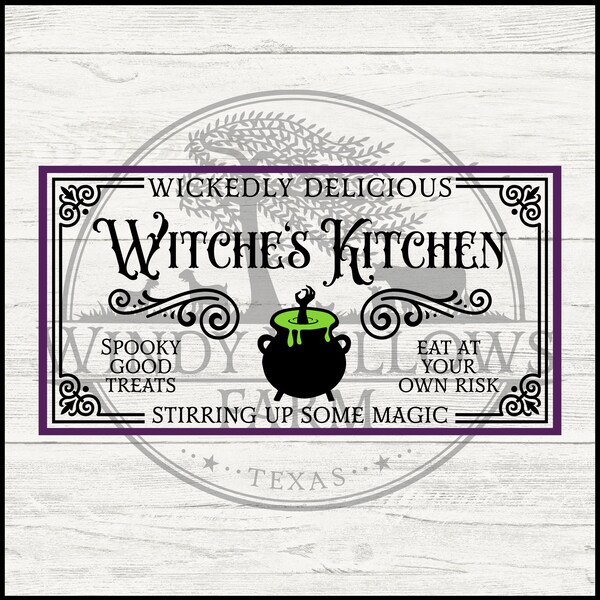 Kitchen Witch Sign - Etsy