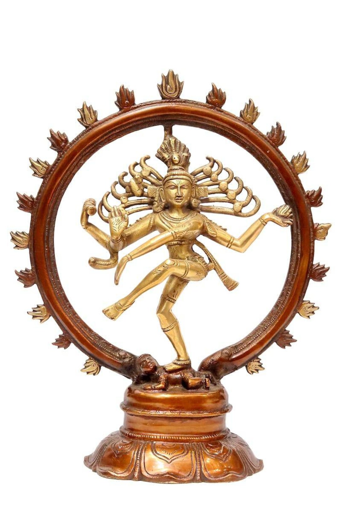 Brass Nataraja Statue, Dancing Shiva, Nataraja Statue, 27 Cm, Big Large Brass Nataraja Idol ...