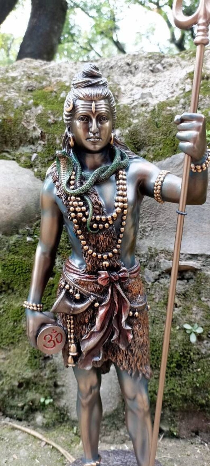 Standing Shiva Statue 51 CM Bonded Bronze Shiva Idol Shiv - Etsy