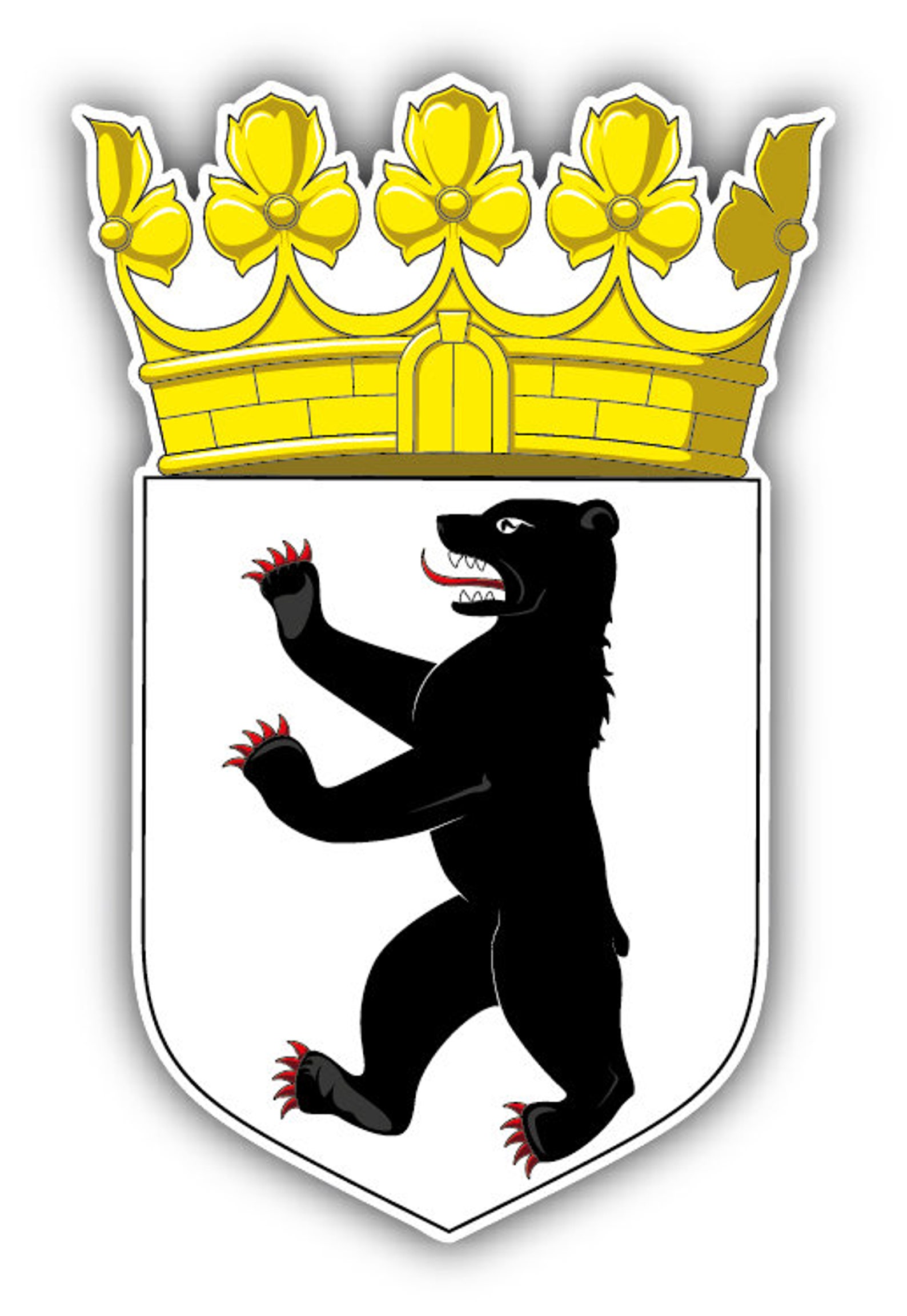 Berlin State Coat Of Arms Germany Car Bumper Sticker Decal | Etsy