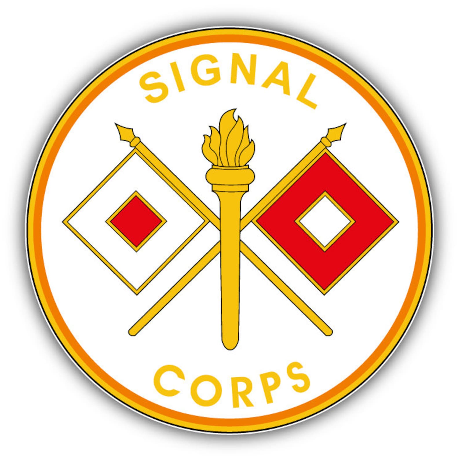Signal Corps Plaque Car Bumper Sticker Decal | Etsy