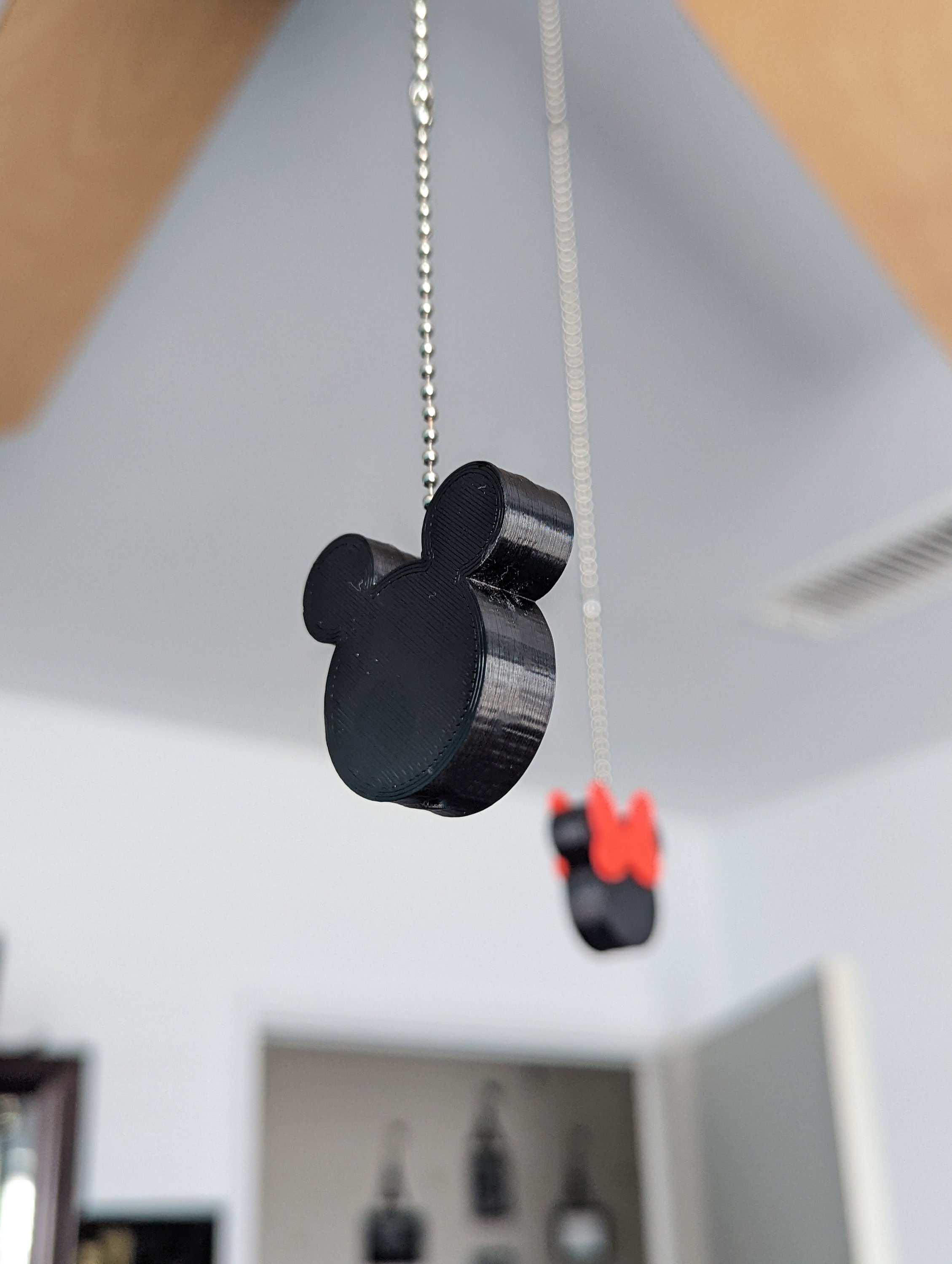 Mickey and Minnie Mouse Ceiling Fan Pulls - Chain Pulls - Disney Fan ...