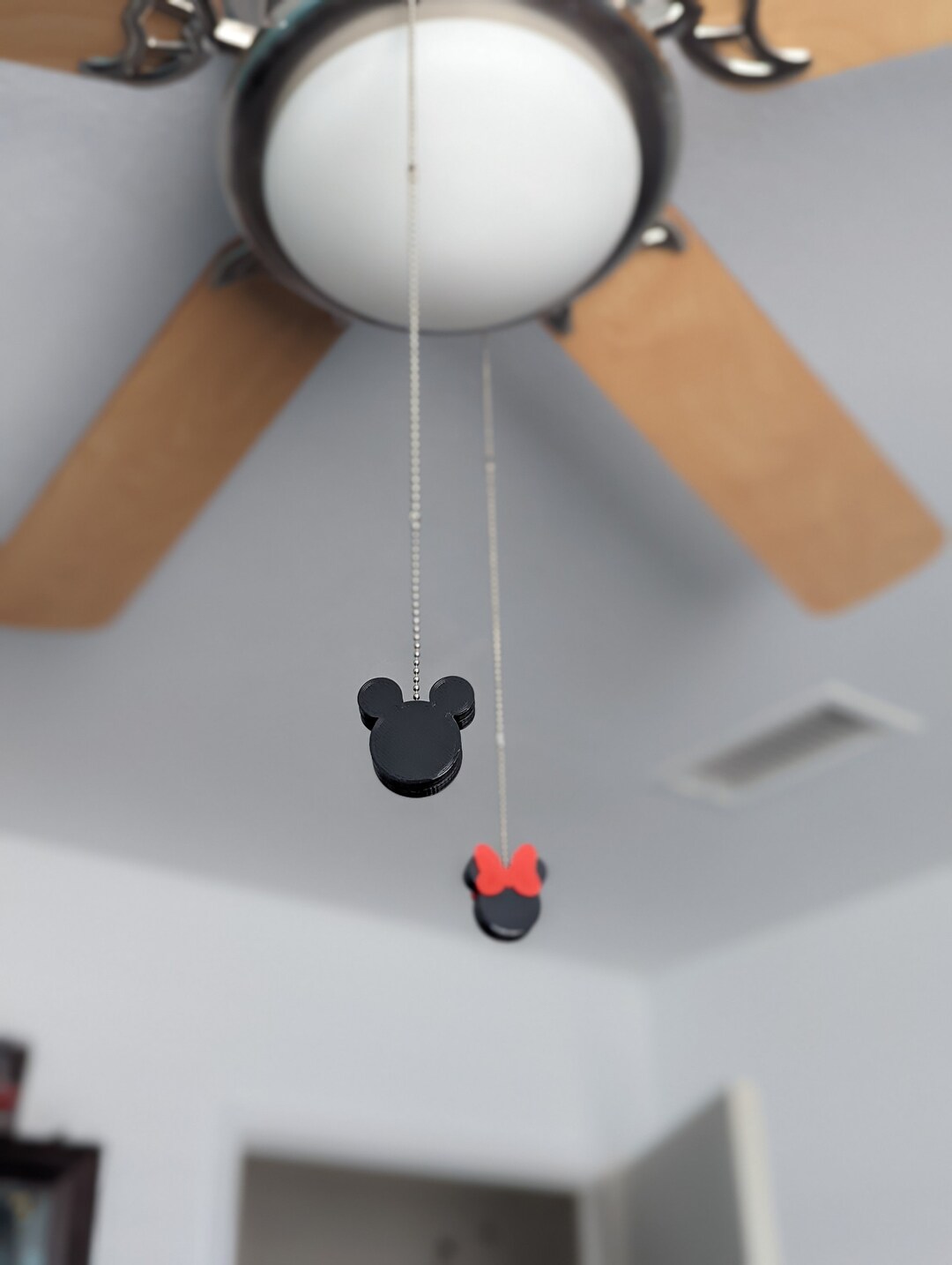Mickey and Minnie Mouse Ceiling Fan Pulls - Chain Pulls - Disney Fan ...