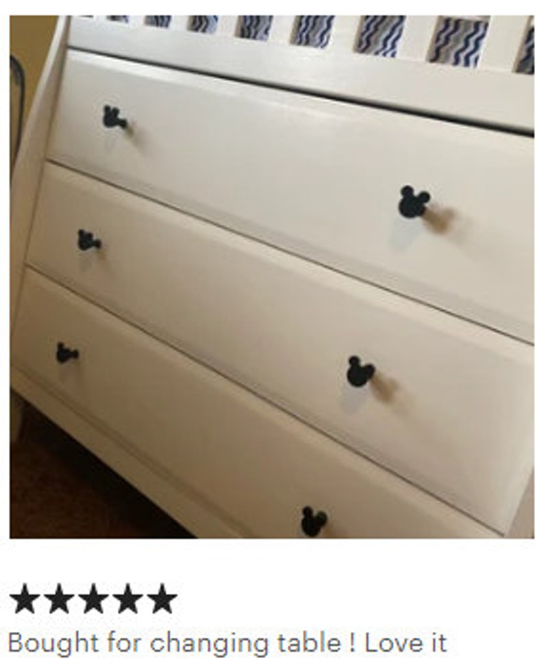 Mickey Mouse Handle for Disney Themed Nursery Kitchen | Etsy