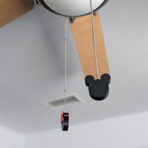 Mickey and Minnie Mouse Ceiling Fan Pulls - Chain Pulls - Disney Fan ...