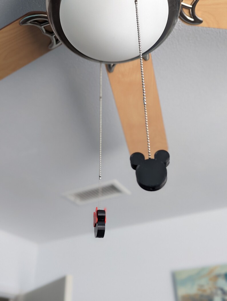 Mickey and Minnie Ceiling Fan Pulls Chain Pulls Disney Fan - Etsy
