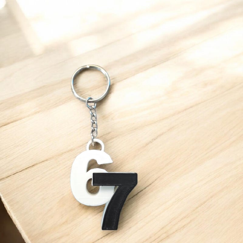 67 Keychain for Teen - Etsy
