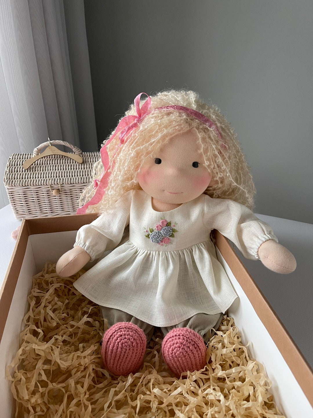 Waldorf Doll 15/38cm, in Stock, Textile Doll, Steiner Doll, Soft Doll ...