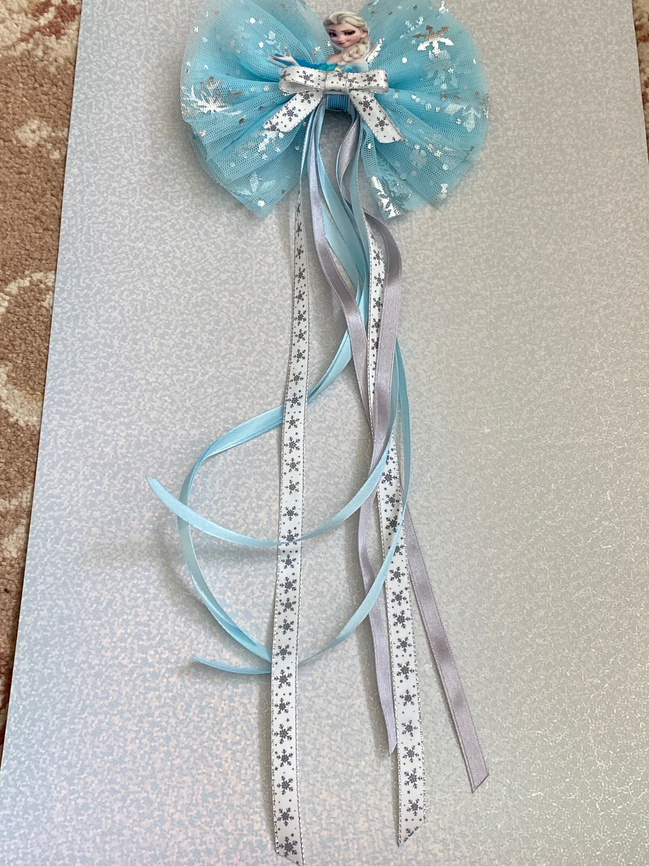 Girls Blue Elsa Hair Clip - Etsy