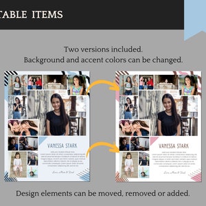 Senior Yearbook Ad Template for Boys and Girls - Editable Full Page ...