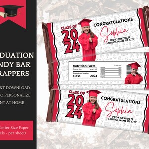 Red Pre-school / Kindergarten Graduation Set for Kids With Chip Bag ...