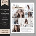 Senior Yearbook Ad Template / Graduation Announcement, Light Floral ...