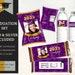 Purple Graduation Decoration Gold/silver, Chip Bag Template, Candy ...