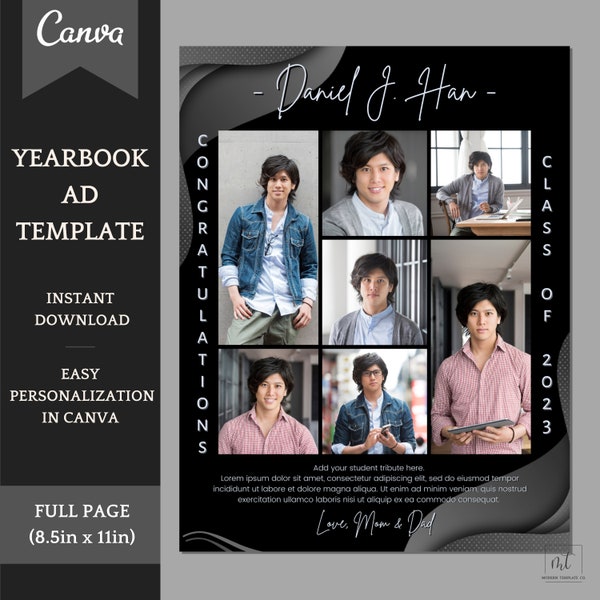 Full Page Program Template - Etsy