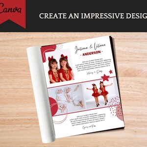 Dance Recital Ad Template - Editable Full Page Program Ad Tribute With ...
