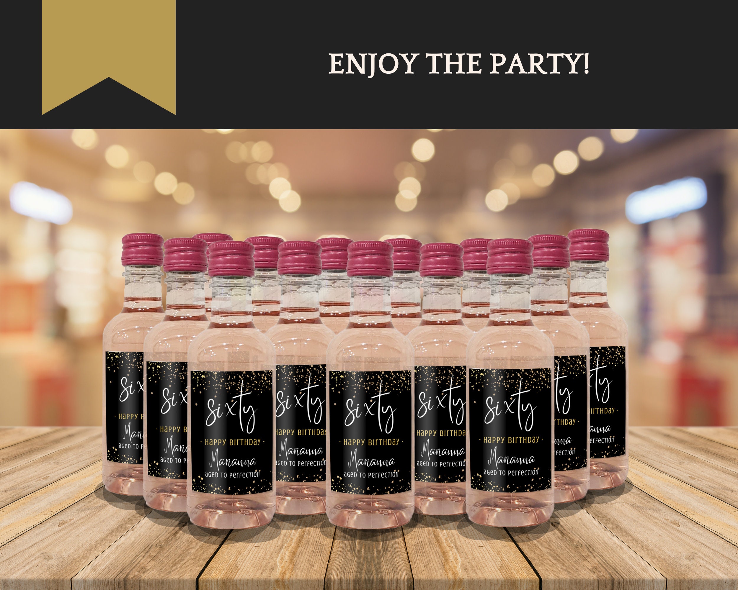 Mini Wine Bottle Labels Personalized Wine Bottle Stickers for - Etsy