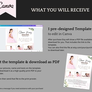Dance Recital Ad Template - Elegant Editable Full Page Program Ad ...