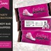 Sneaker Ball Candy Bar Template in Hot Pink, Birthday Decorations for ...