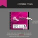 Sneaker Ball Candy Bar Template in Hot Pink, Birthday Decorations for ...