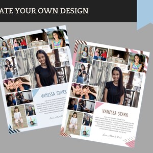 Senior Yearbook Ad Template for Boys and Girls - Editable Full Page ...