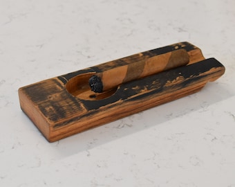 Whiskey Barrel Stave Cigar Holder | Etsy