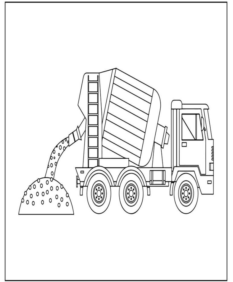 40 Heavy Machinery/ Crane Coloring Pages Set of 40 Pages - Etsy