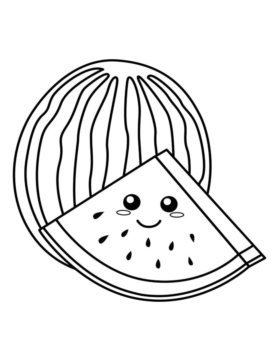 52 Fruits and Vegetable Coloring Pages - Set of 52 Pages - Etsy