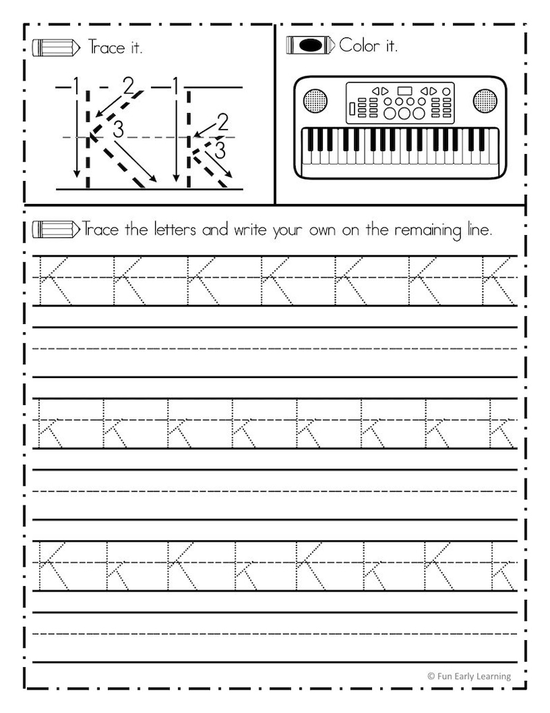 100 Handwriting Trace and Coloring Page - 100 Pages - Etsy