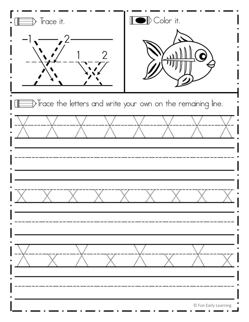 100 Handwriting Trace and Coloring Page - 100 Pages - Etsy